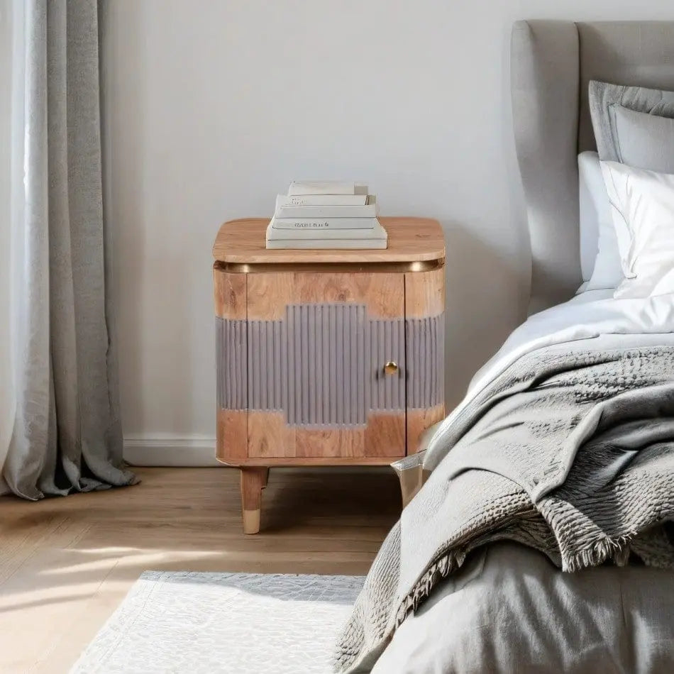 Blarney Wooden Bedside Table Cabinet - OAT Home