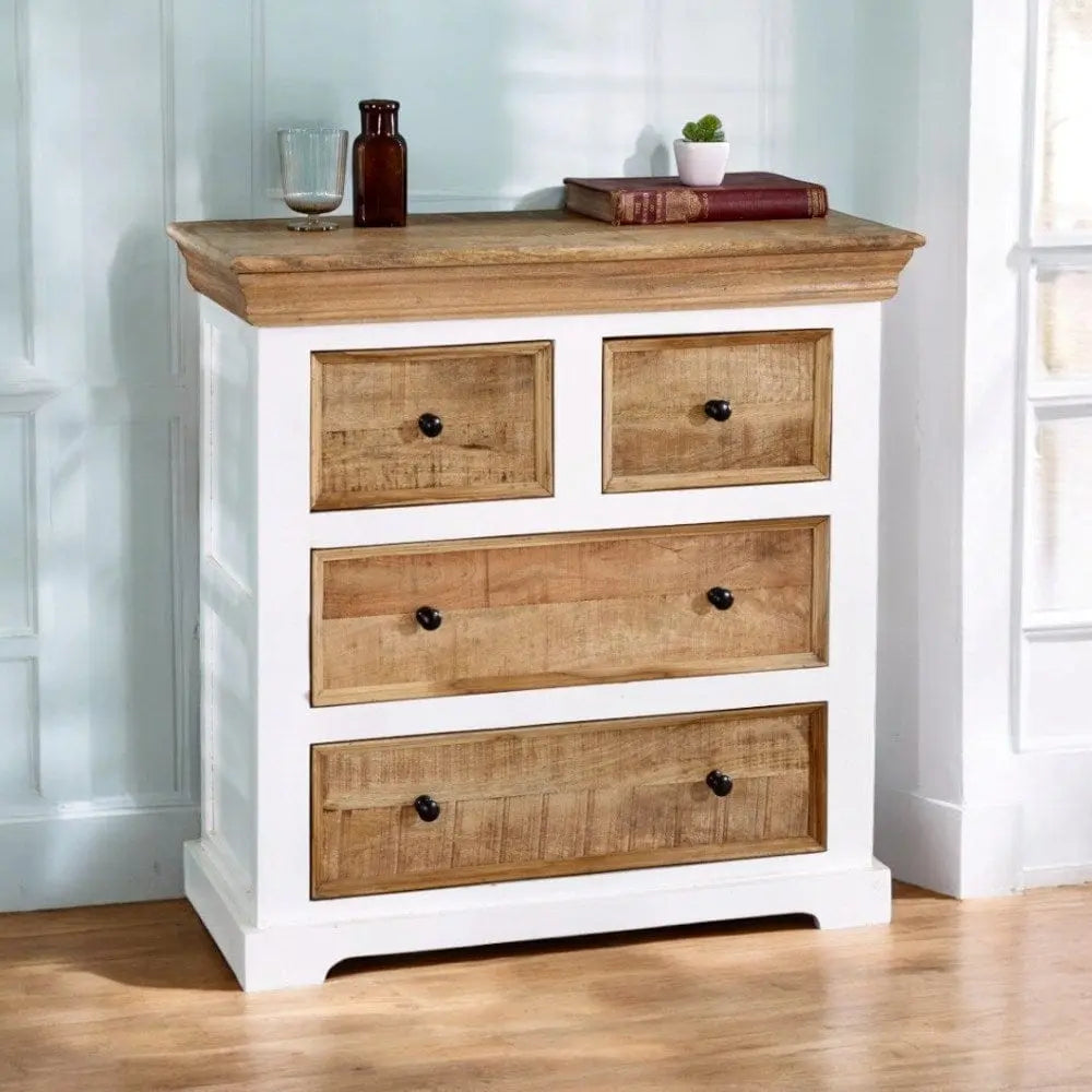 Doonbeg Wooden Chest of 4 Drawers - OAT Home