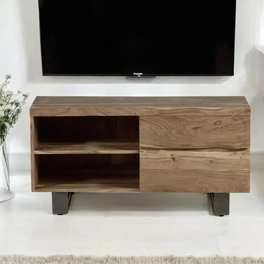 Killarney 110cm Wooden Live Edge TV Media Unit - OAT Home