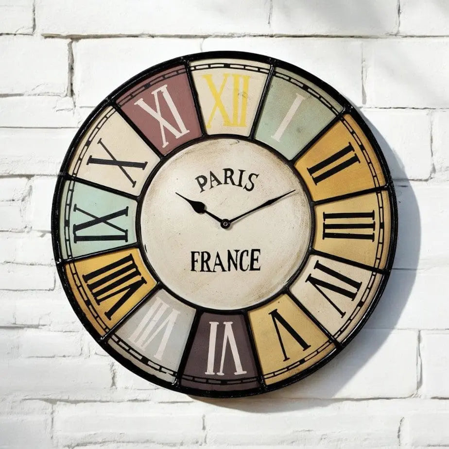 Paris 48cm Metal Wall Clock - OAT Home